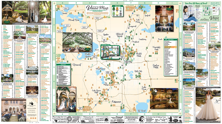 Wedding Venue Map - Central Florida Wedding Association